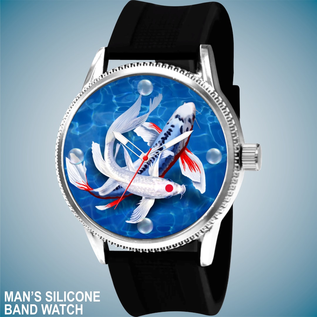Koi Fish Watches With Choice of Dial 1, Dial 2, Dial 3 or Dial 4 and ...