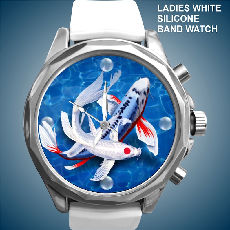 Women Koi Fish Watches, Choice of 1, 2, 3, 4 Dials and New Silver ...