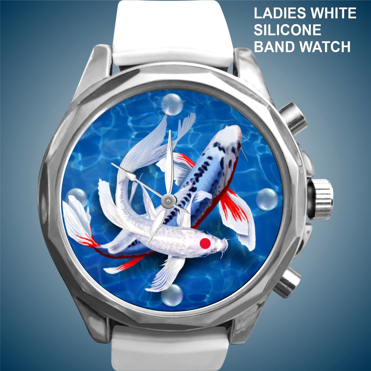 Women Koi Fish Watches, Choice of 1, 2, 3, 4 Dials and New Silver ...