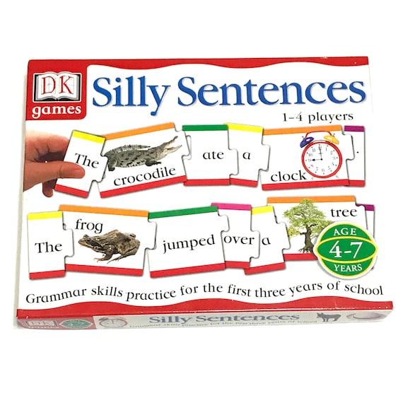 DK Games Silly Sentences Grammatica Skills Practice Leeftijden | Etsy