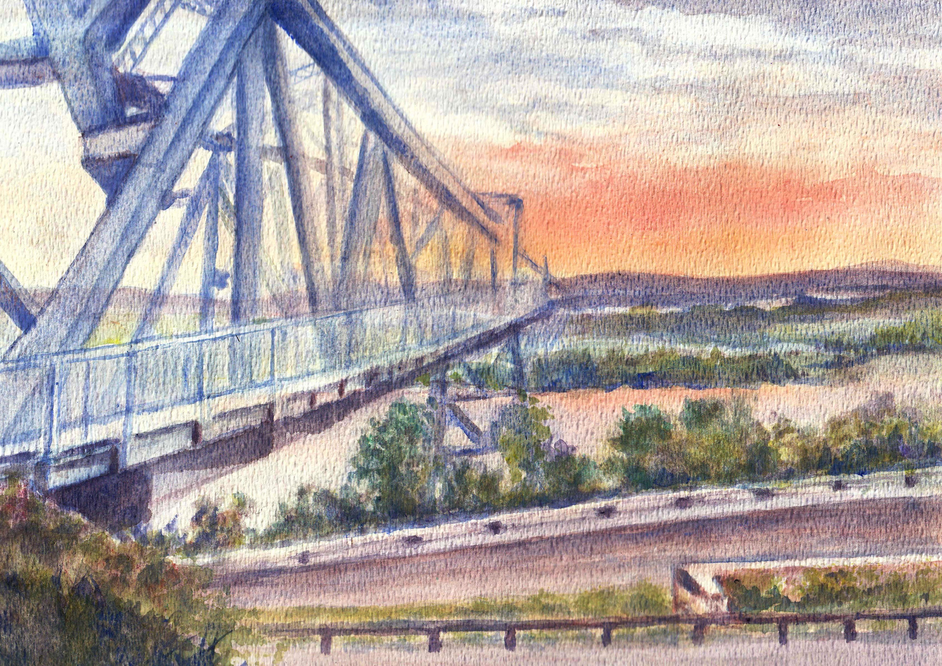 Custom watercolor landscape painting done from photo | Etsy