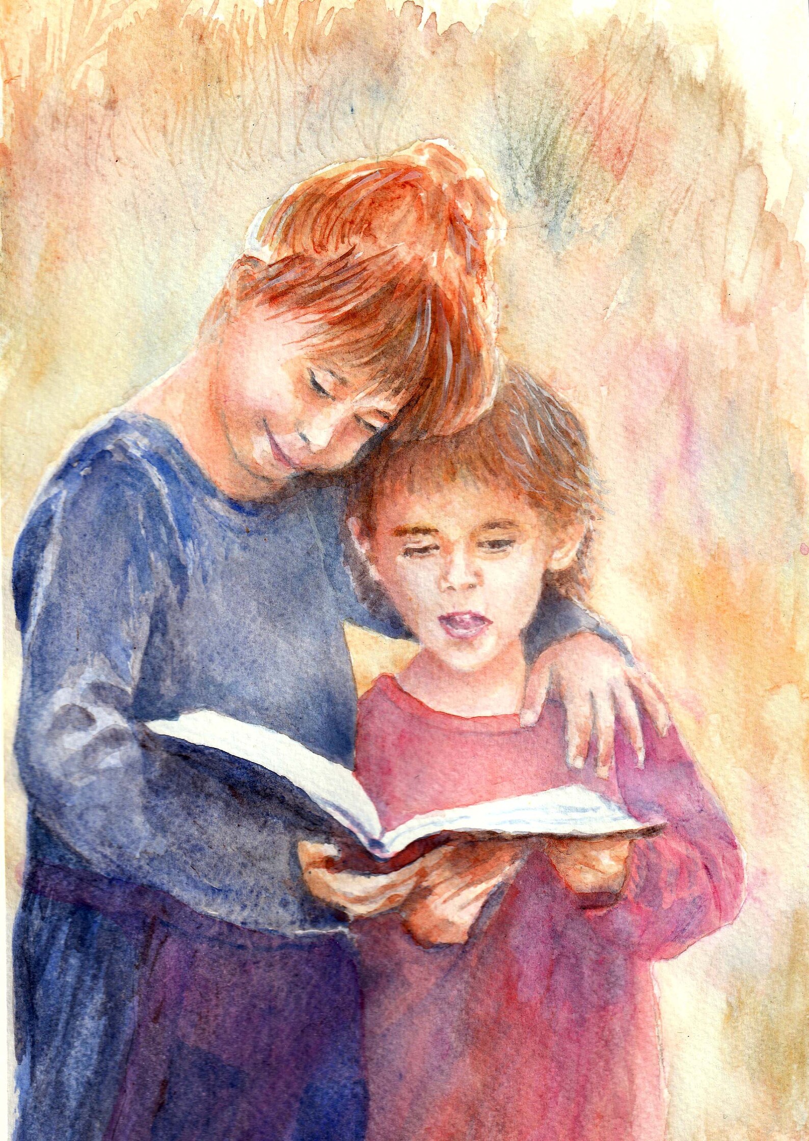 Custom Watercolor Child Portrait Painting From Photo - Etsy