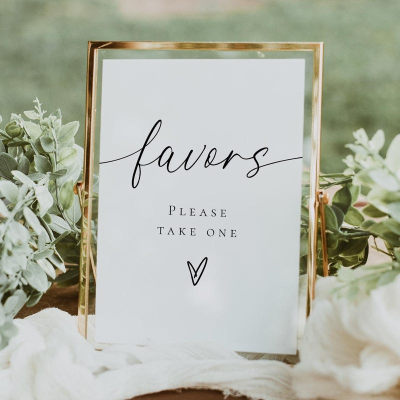 Party Favor 5x7 Sign - Etsy