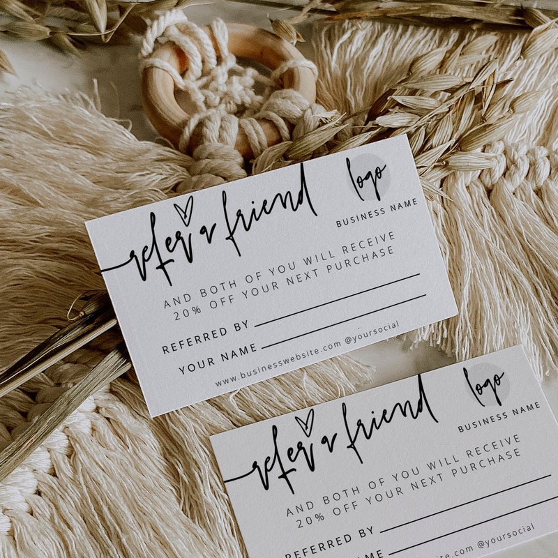 Referral Card - Etsy