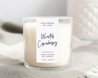 Vertical Label Template | Etsy