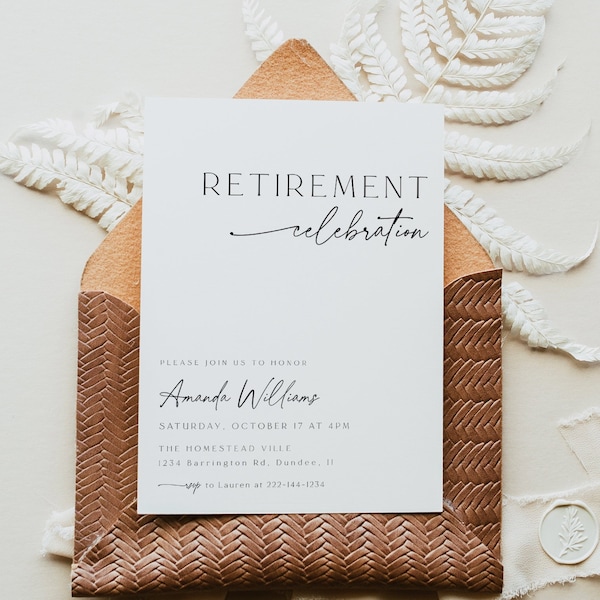 Retirement Dinner Program - Etsy