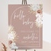 Boho Baby Shower Welcome Sign Template, Hello Baby Shower, Modern Arch ...