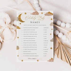 Celebrity Baby Names Game, Boho Baby Shower Game, Twinkle Twinkle ...