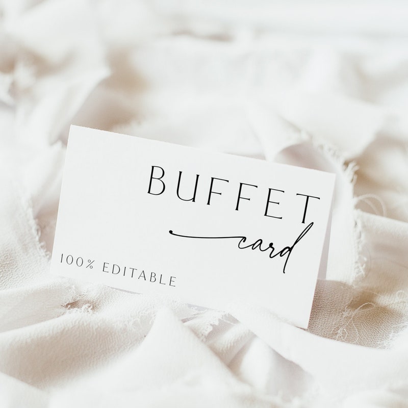Buffet Name Tag - Etsy