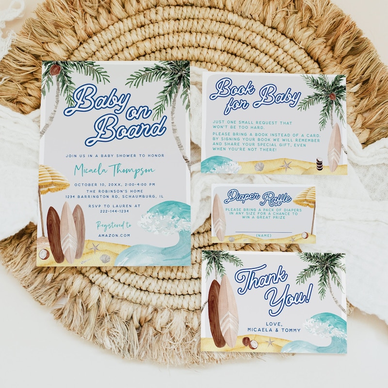 Surf Baby Shower - Etsy