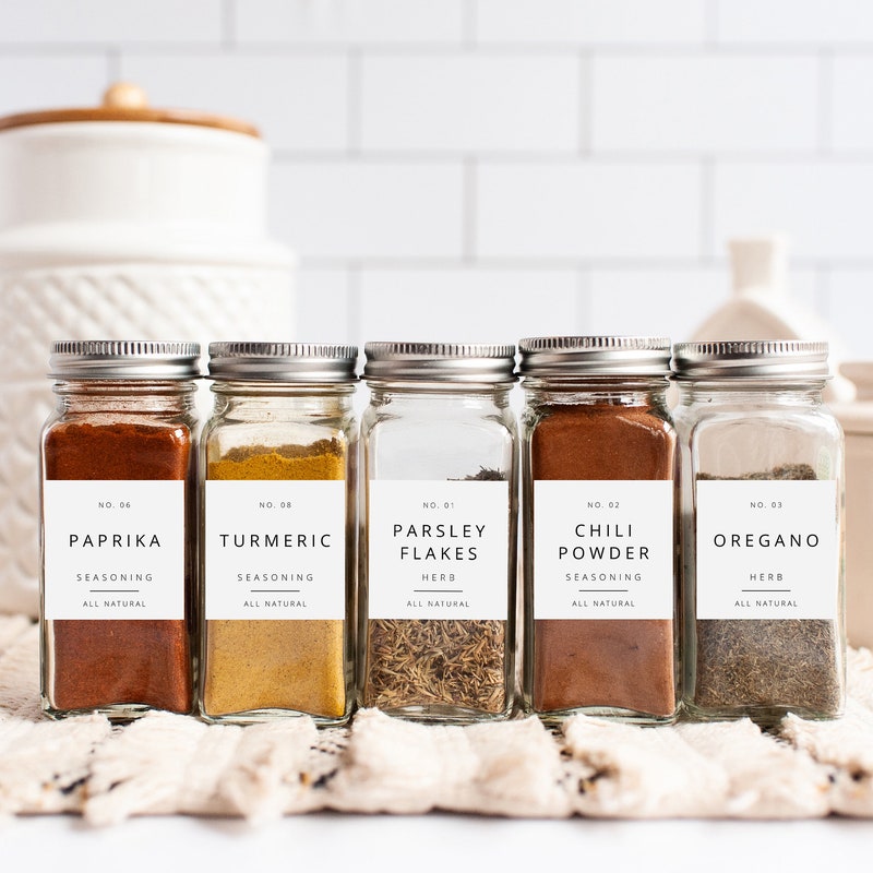Spice Label Template - Etsy