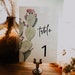 Cactus Table Number Card Template Cactus Wedding Table - Etsy