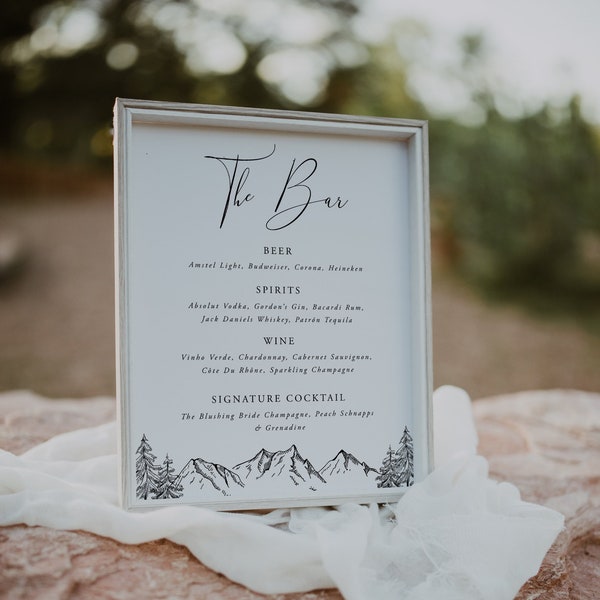 Wedding Bar Sign - Etsy