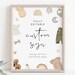 Gender Neutral Baby Shower Custom Sign Template, Clothes Baby Shower ...