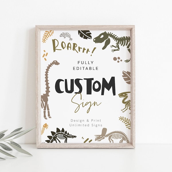 Dinosaur Sign - Etsy