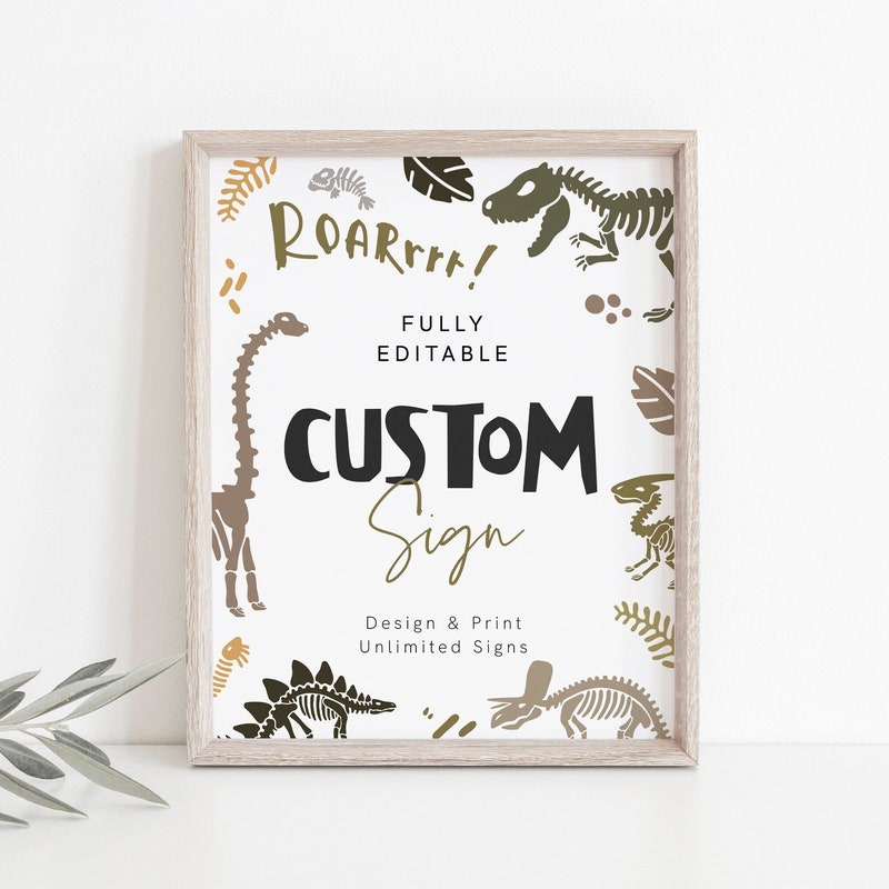 Dinosaur Sign - Etsy