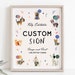 Dog Party Custom Sign Template, Puppy Birthday Party, Modern Dog Theme ...