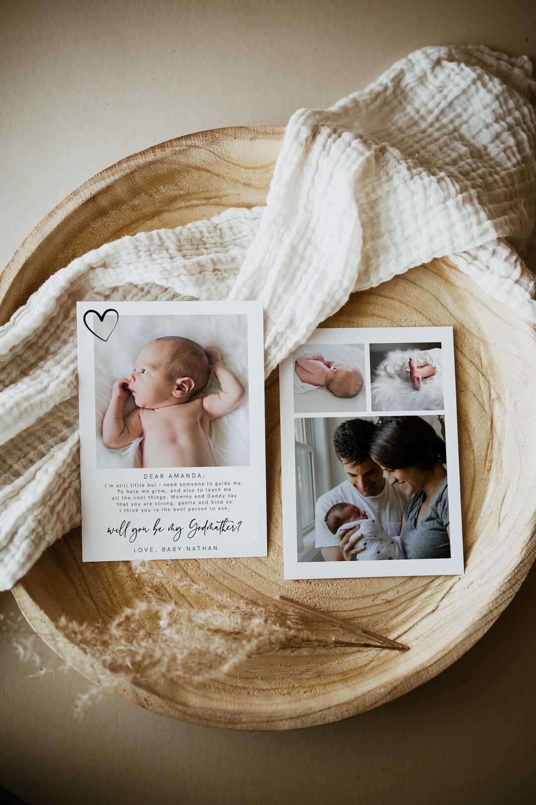 Will You Be My Godmother Proposal Card, Godparent Proposal Card, Will ...