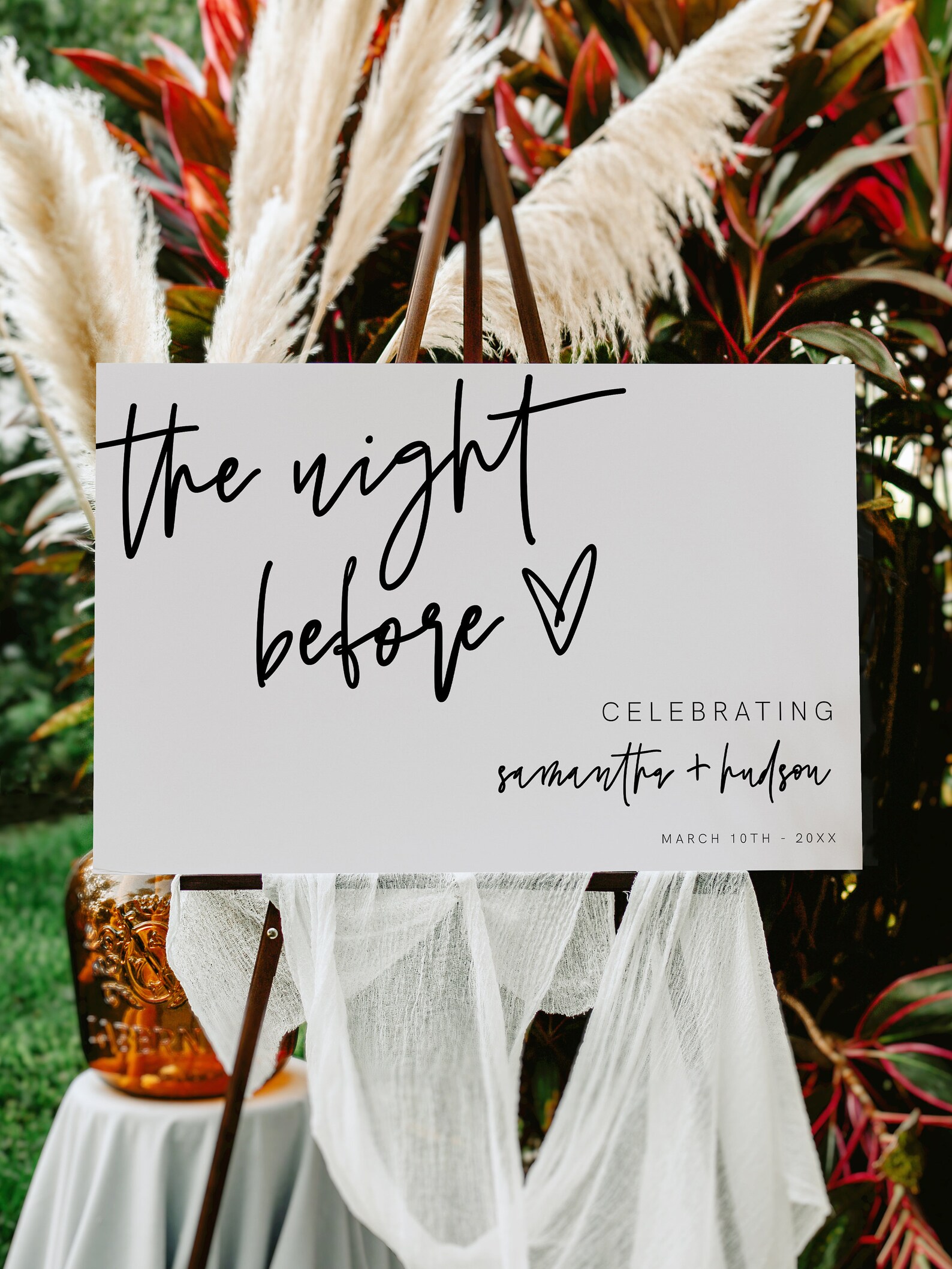 Modern Rehearsal Dinner Welcome Sign Template Modern - Etsy
