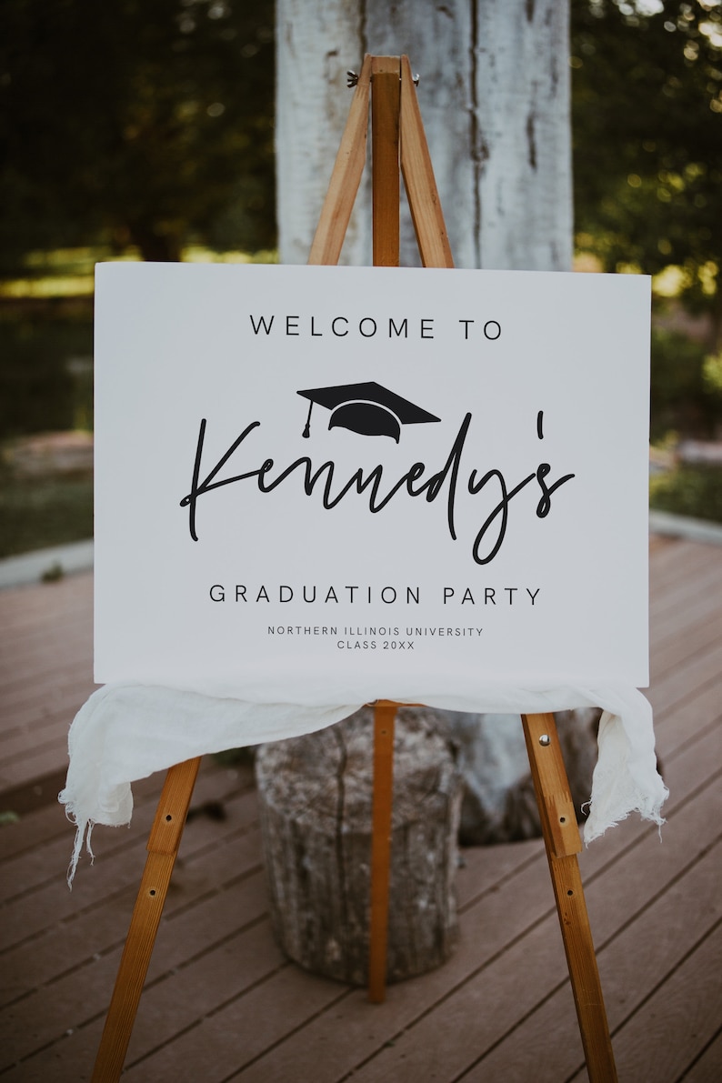 Graduation Welcome Sign Graduation Poster Download Graduate - Etsy