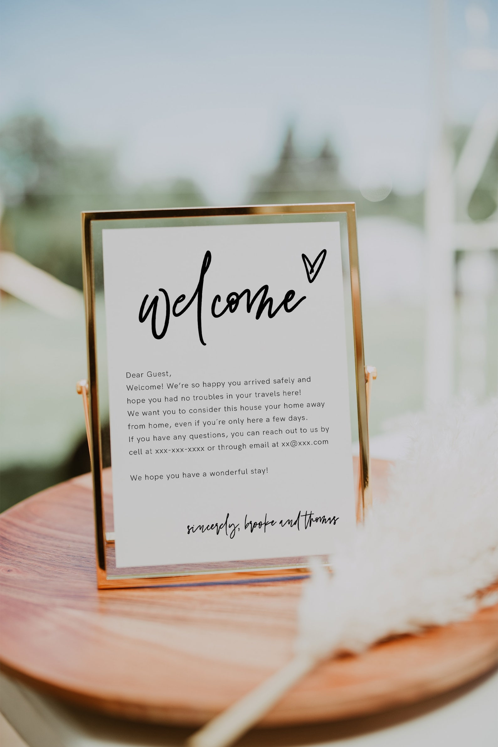 Welcome Note Template Airbnb Welcome Note Welcome to Our - Etsy