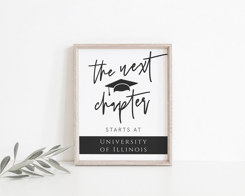 My Next Chapter Starts At Graduation Printable Graduation - Etsy