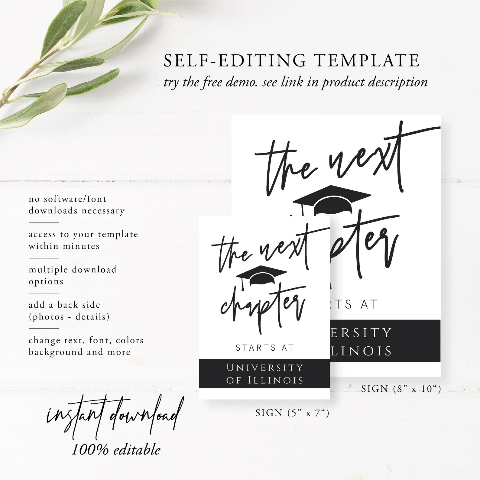 My Next Chapter Starts At Graduation Printable Graduation - Etsy