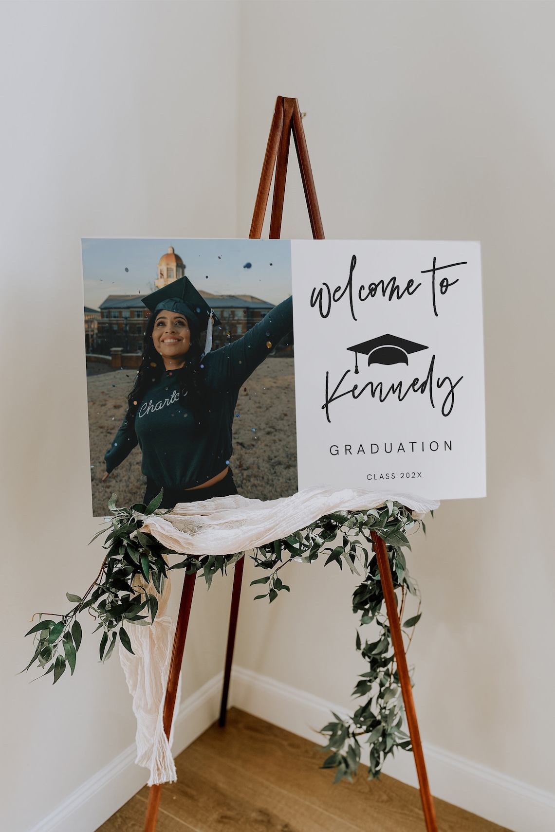 Photo Graduation Welcome Sign Template Graduation Poster | Etsy