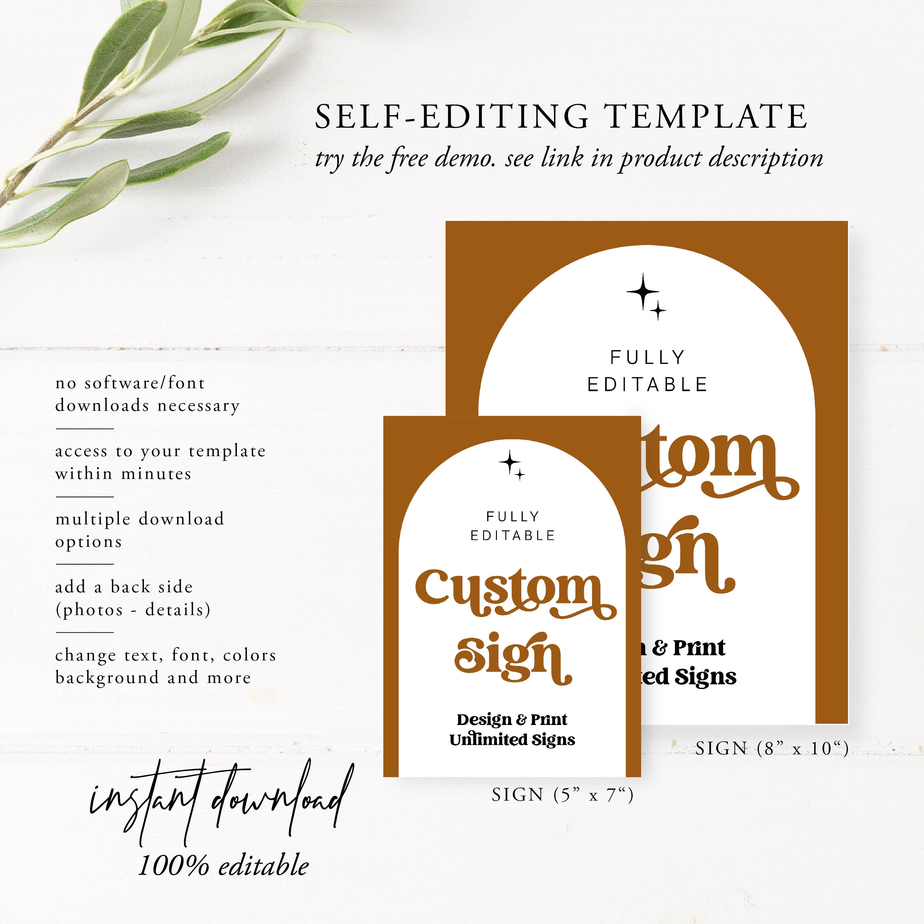 Retro Custom Sign Arch Bohemian Wedding Baby Shower Sign - Etsy