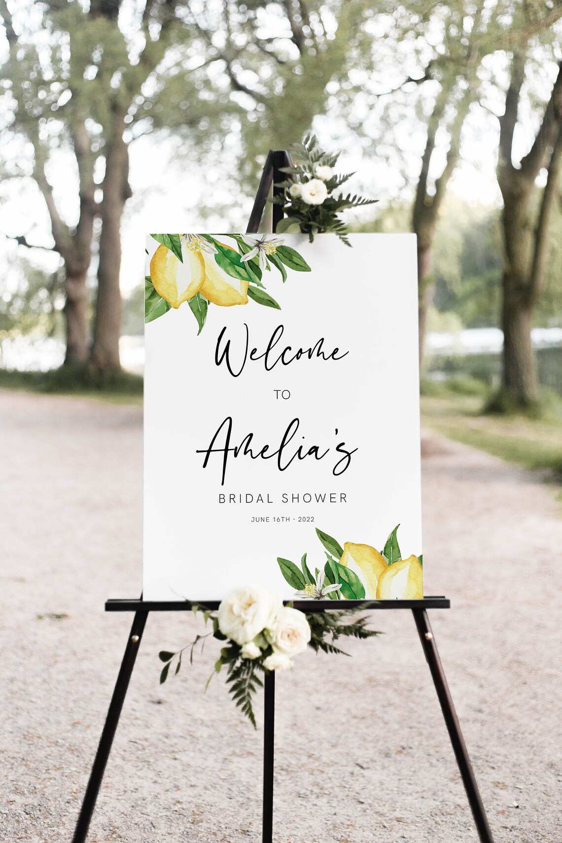 Lemon Welcome Sign Bridal Shower Lemon Wedding Welcome - Etsy