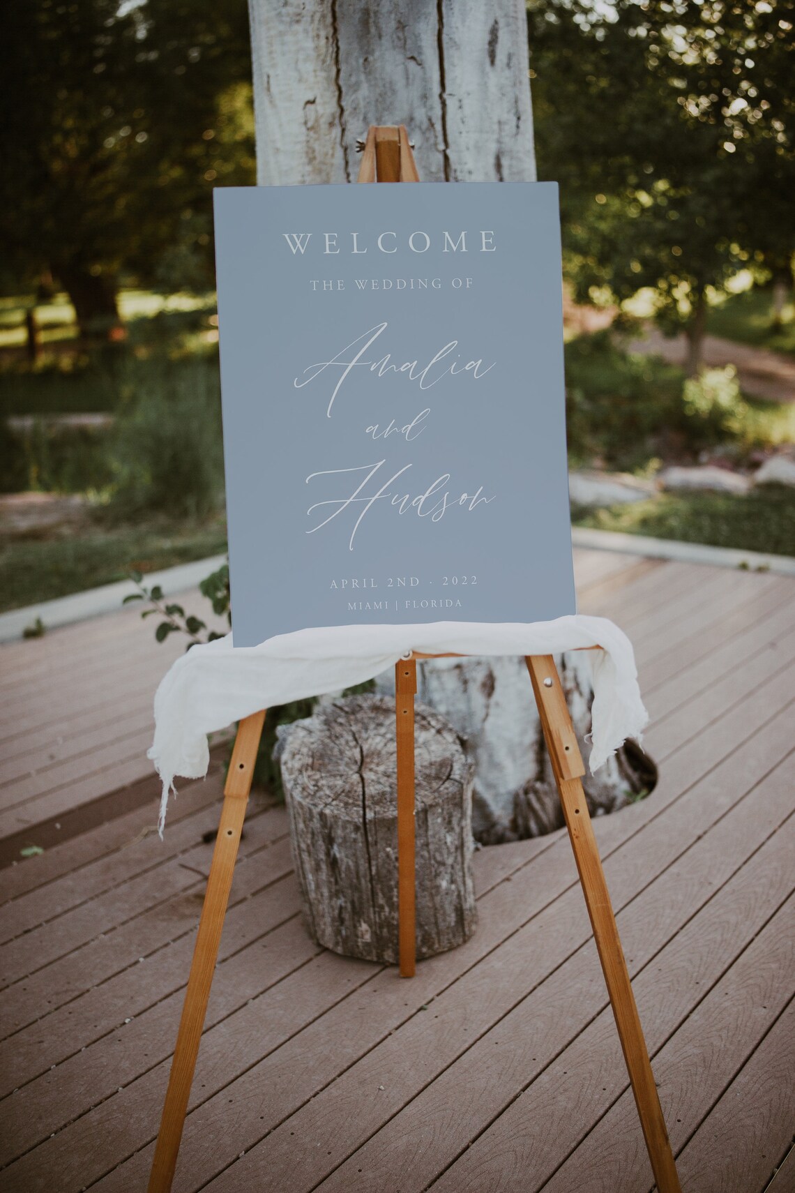 Dusty Blue Welcome Sign Dusty Blue Wedding Printable Wedding - Etsy