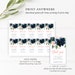 Navy Blush Favor Tag, Wedding Thank You Tag, Bridal Tag, Blue Pink ...