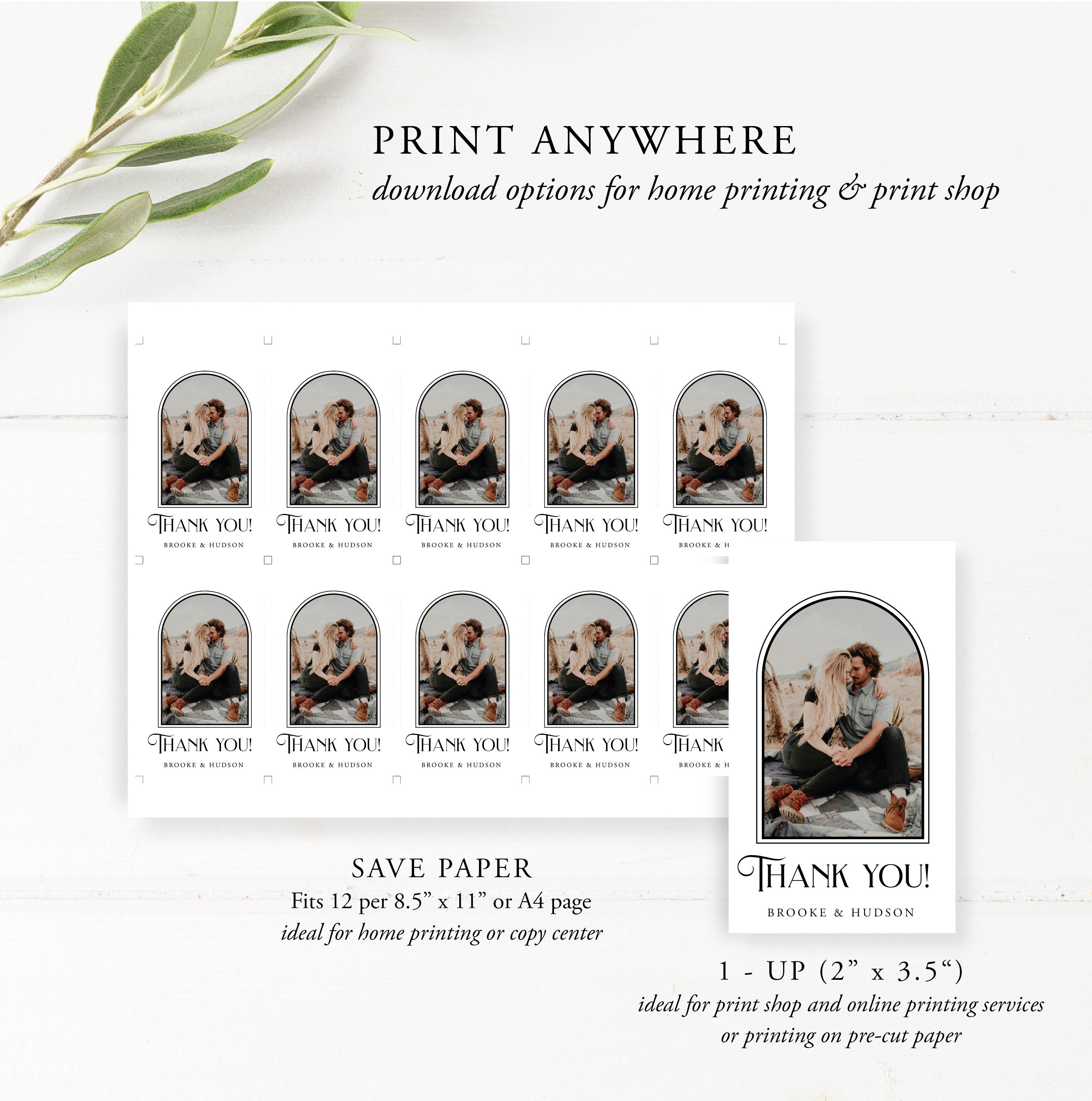 Photo Arch Favor Tag Template Arch Bridal Shower Photo Tag | Etsy