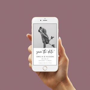 Electronic Save the Date, Text Message, Engagement Photo Save the Date ...