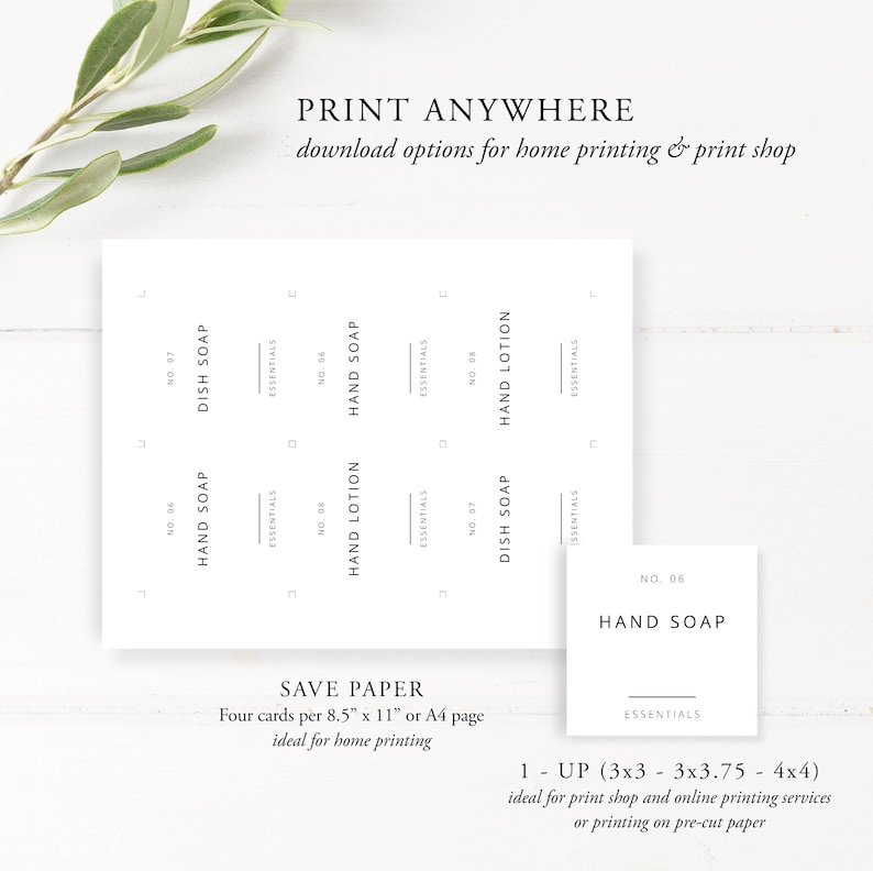 Kitchen Cleaning Labels Template Dish Soap Hand Lotion | Etsy