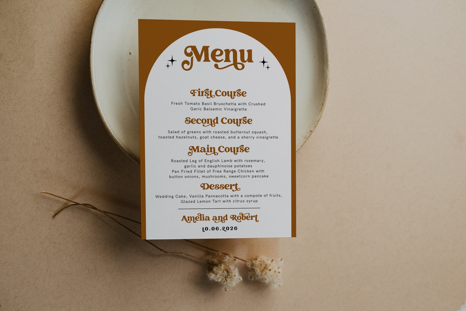 Retro Menu Template Retro Wedding Menu Groovy Wedding Menu - Etsy