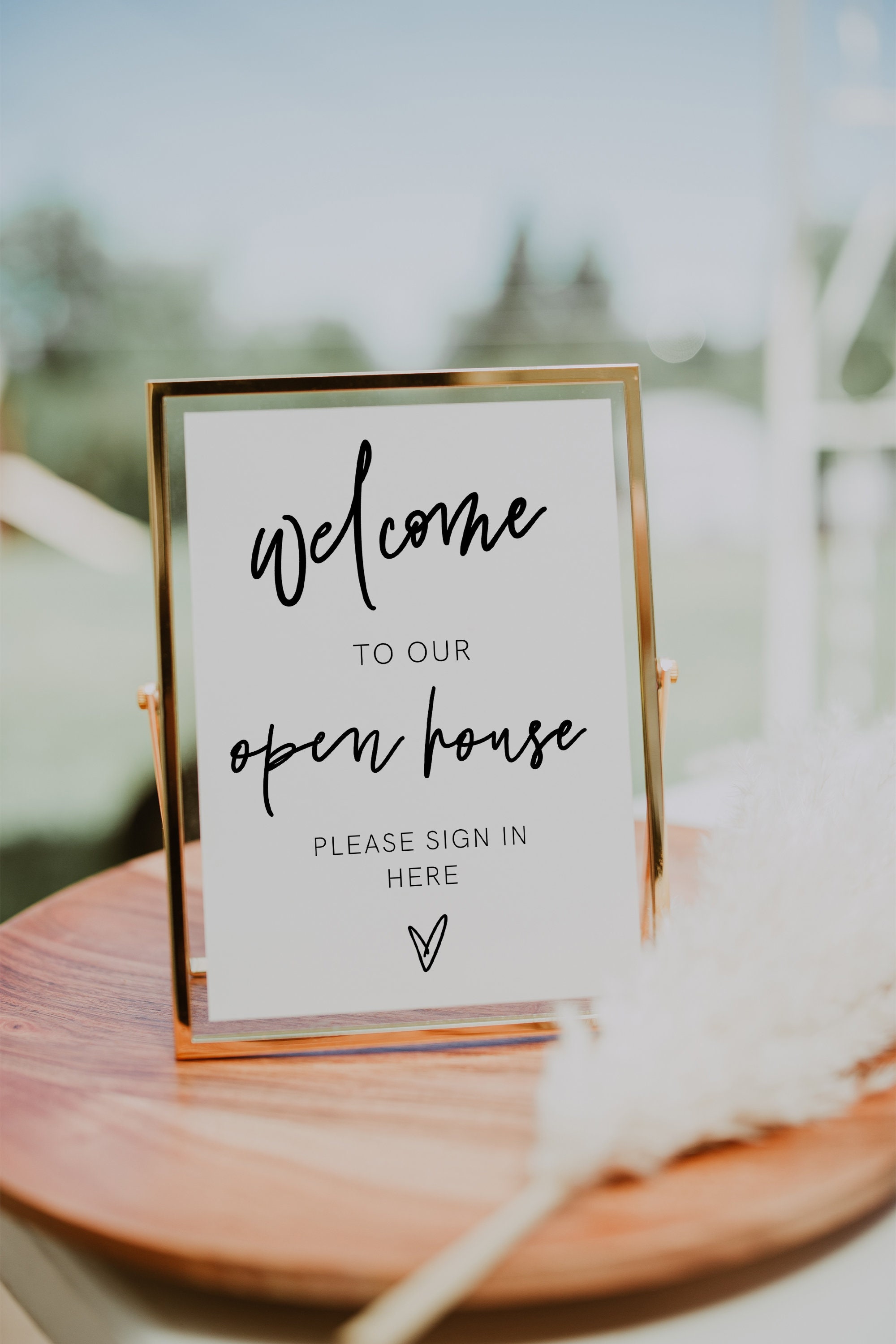 Open House Sign in Welcome Sign Template, Printable Sign for Realtors ...