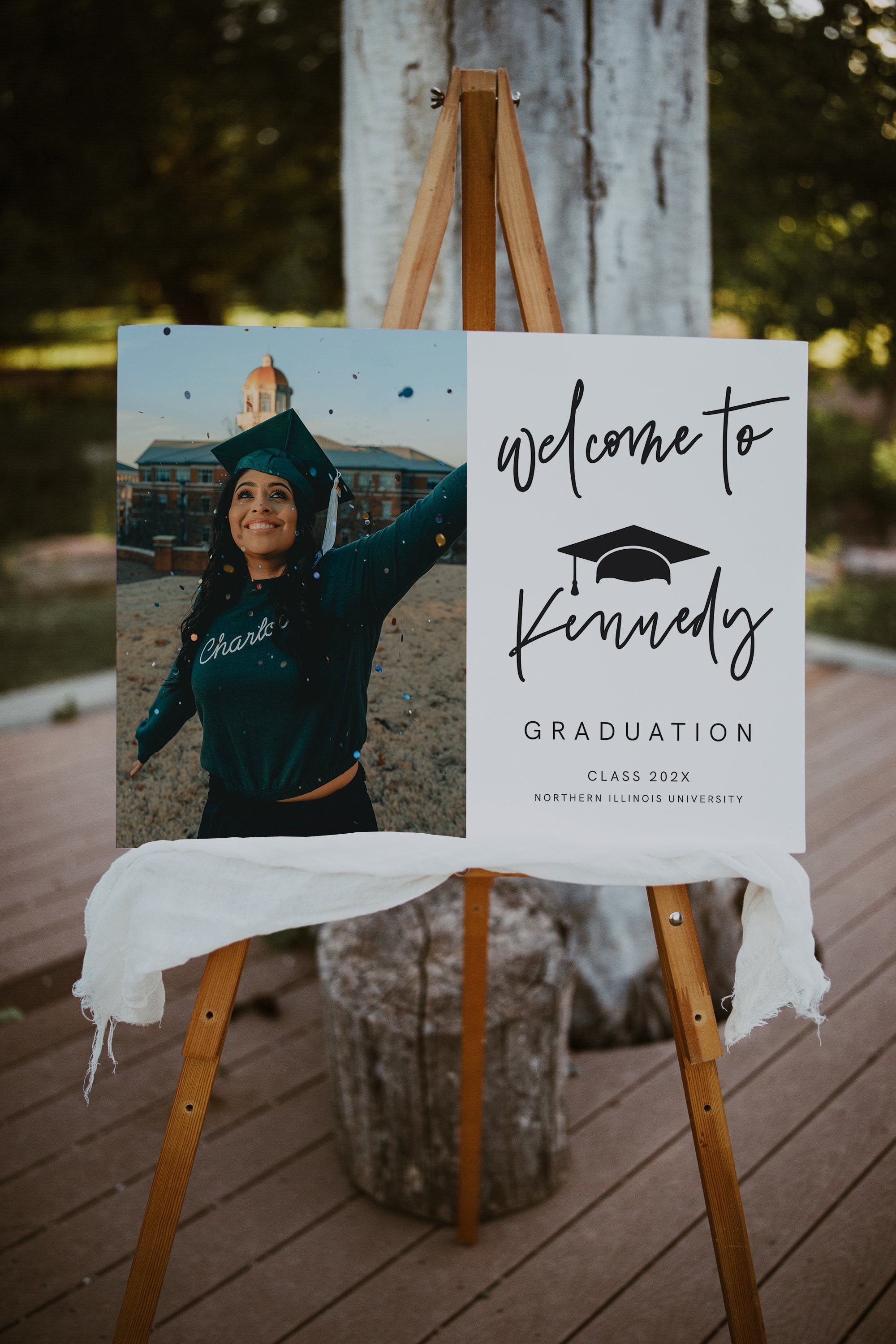 Photo Graduation Welcome Sign Template Graduation Poster | Etsy