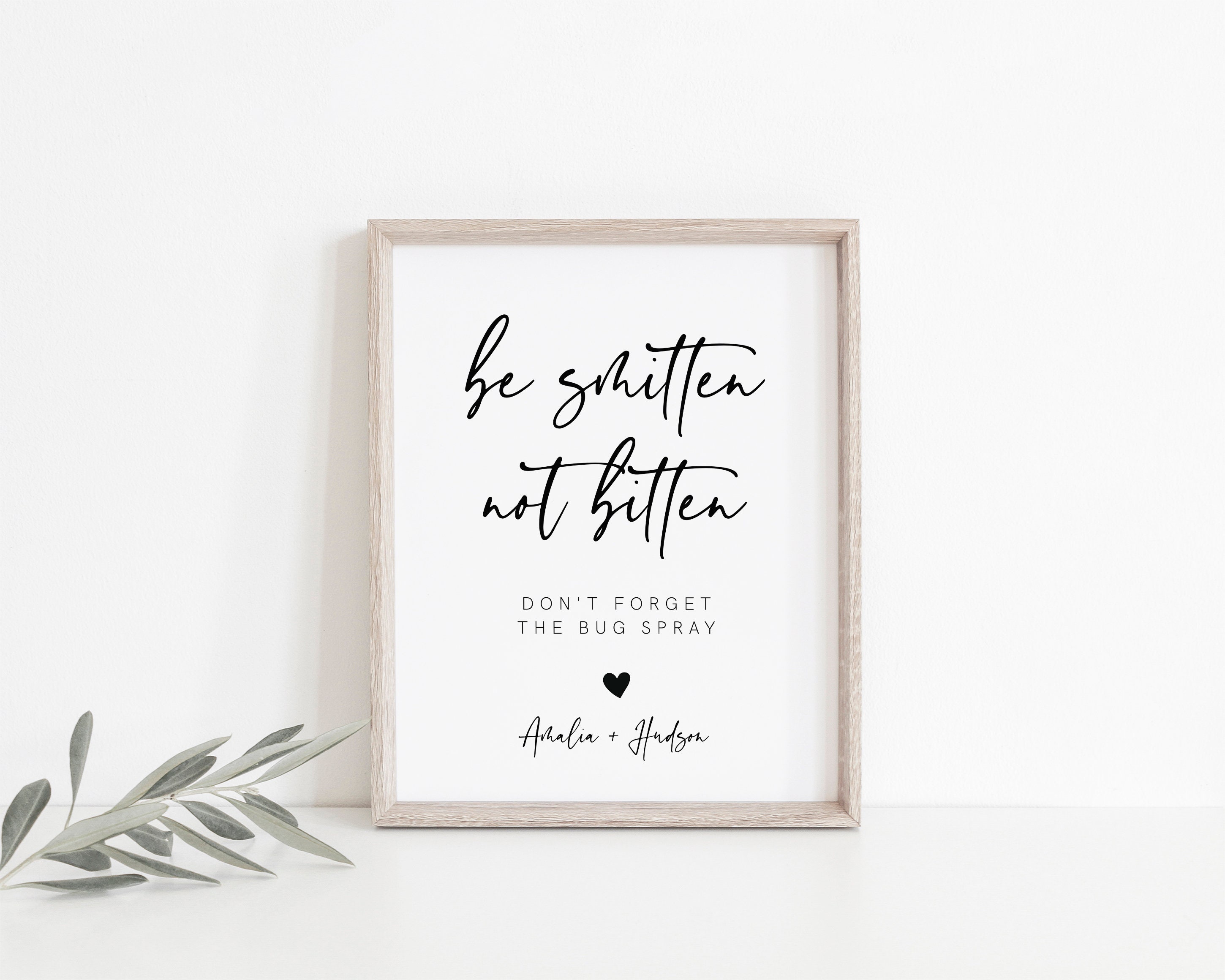 Bug Spray Sign, Bug Spray Available, Minimalist Outdoor Wedding ...