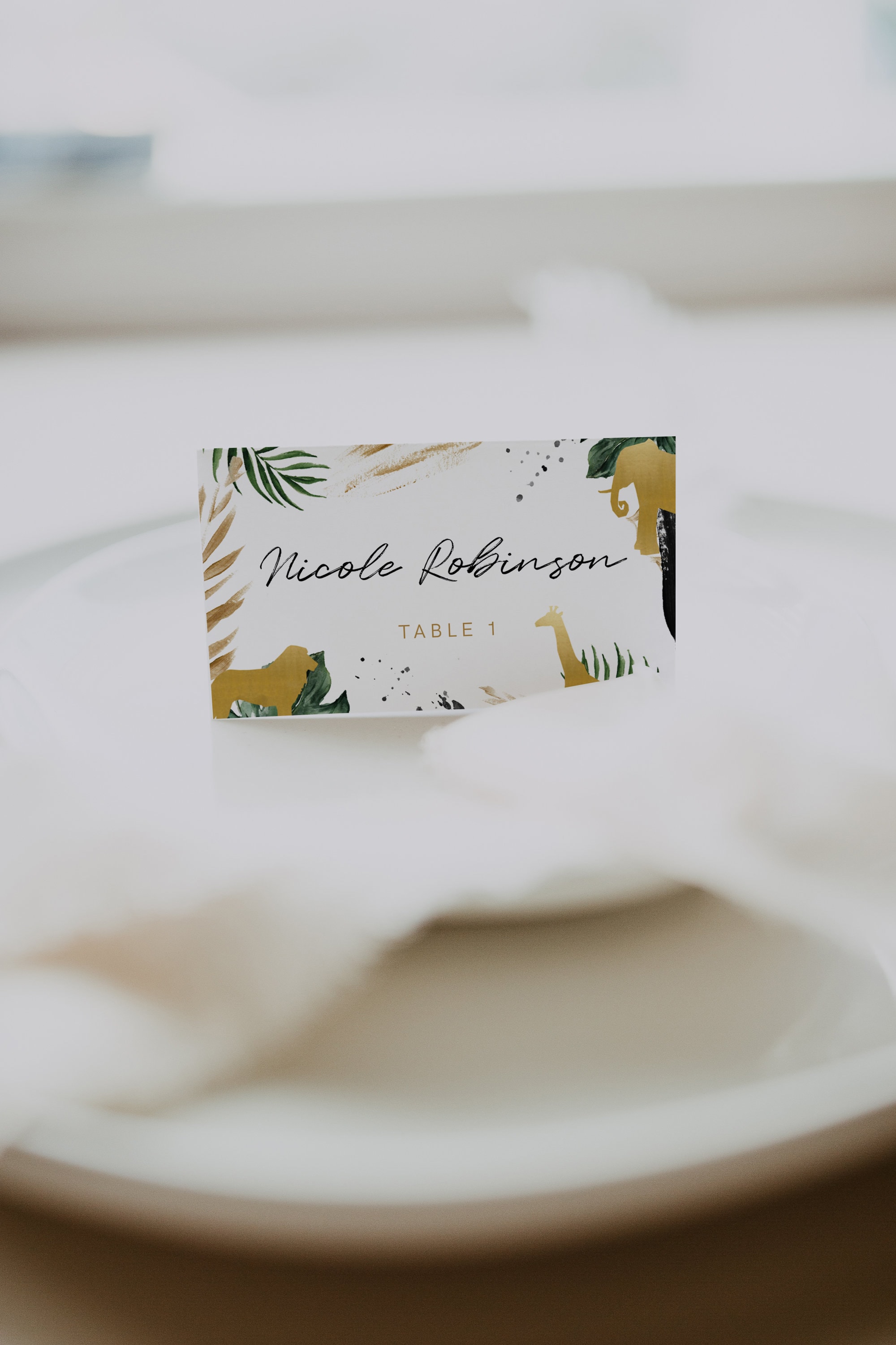 Safari Food Labels Animals Jungle Safari Buffet Cards - Etsy