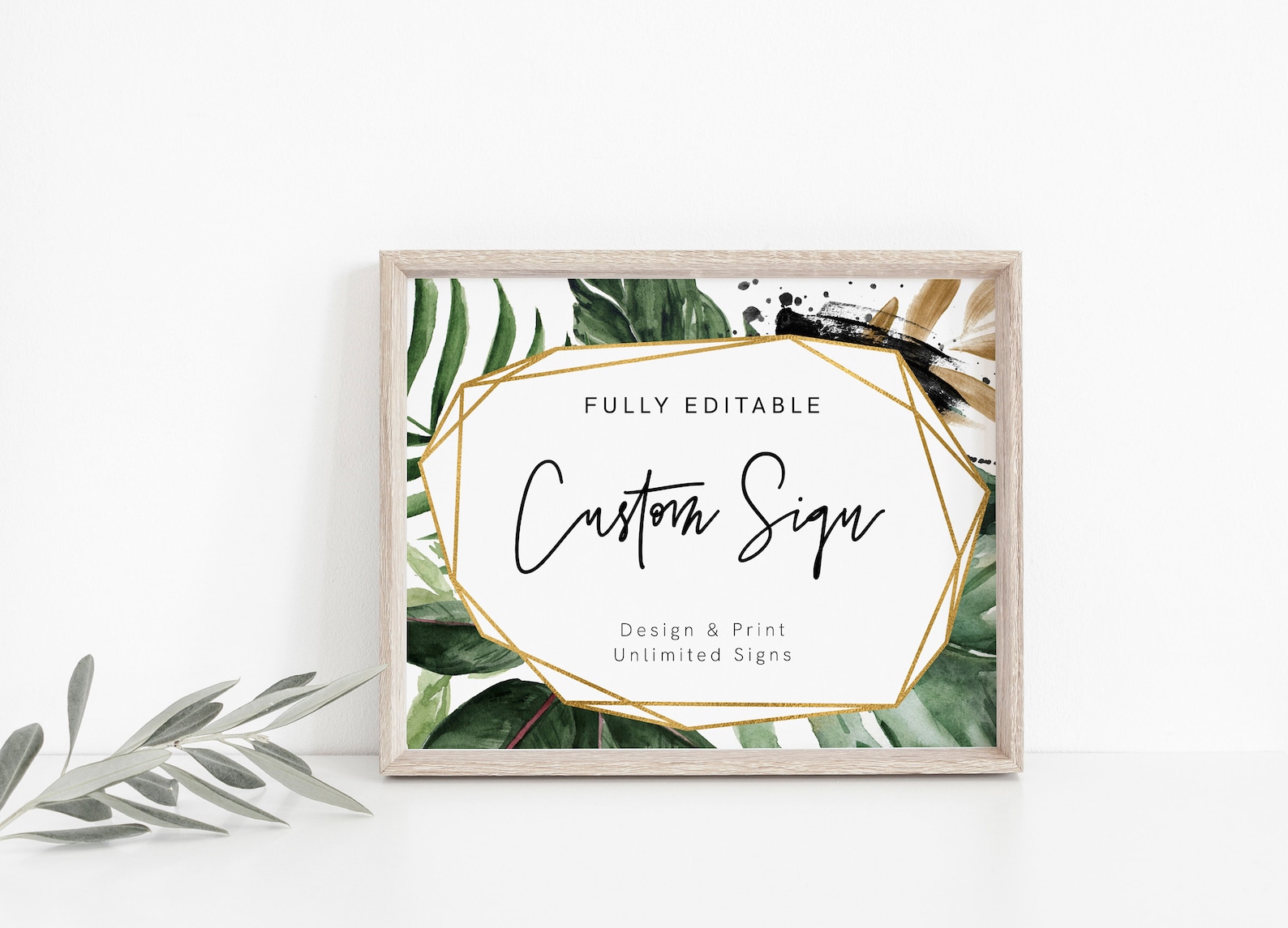 Tropical Sign Template Custom Sign Tropical Sign Printable - Etsy