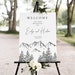 Mountain Welcome Sign Woodland Printable Wedding Rustic - Etsy