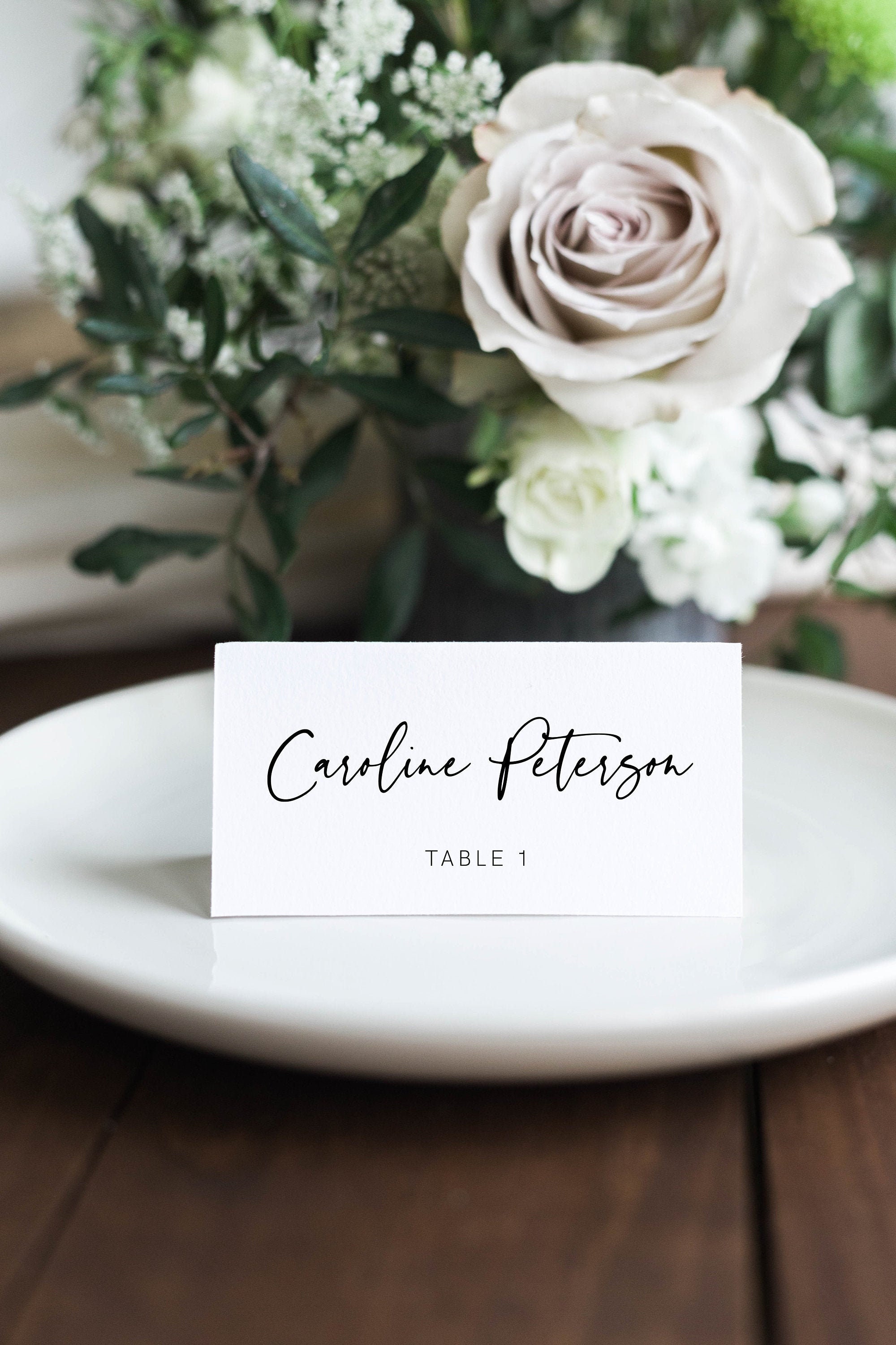 Modern Wedding Place Card Template Printable Place Cards - Etsy