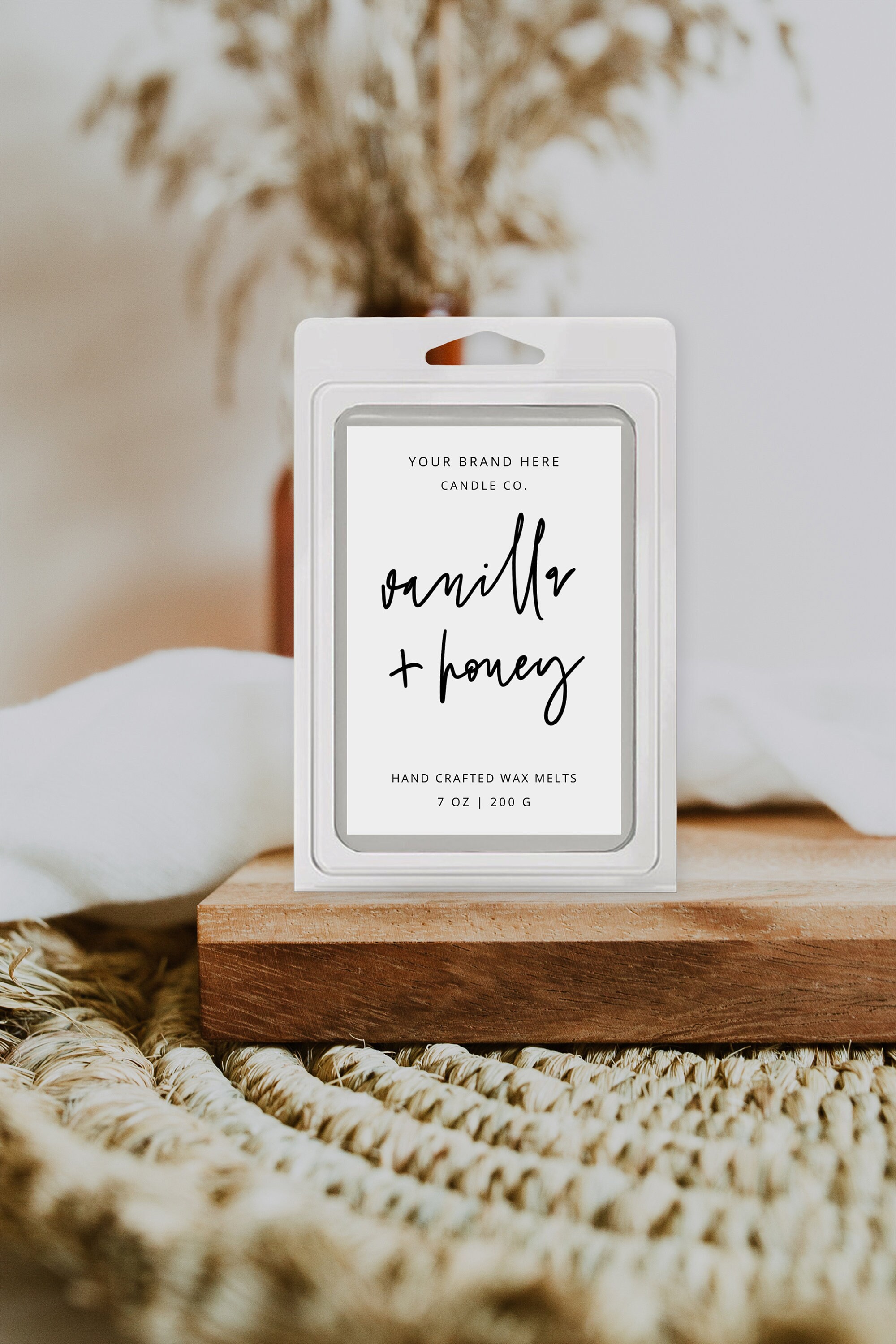 Wax Melt Label Template Modern Minimal Product Label - Etsy