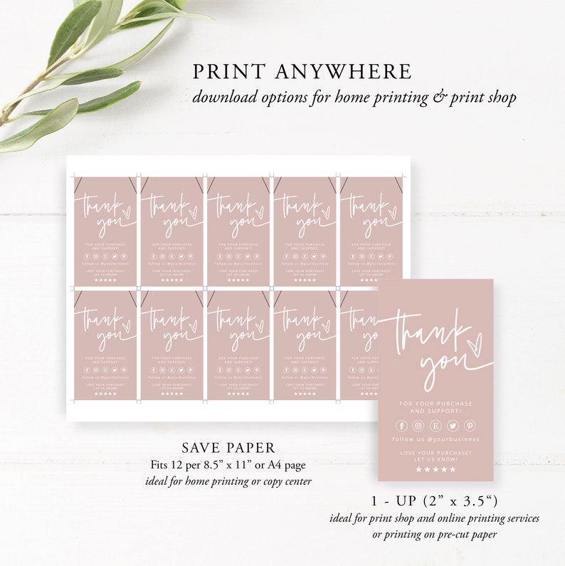 Modern Small Business Tag Business Tag Product Tag - Etsy