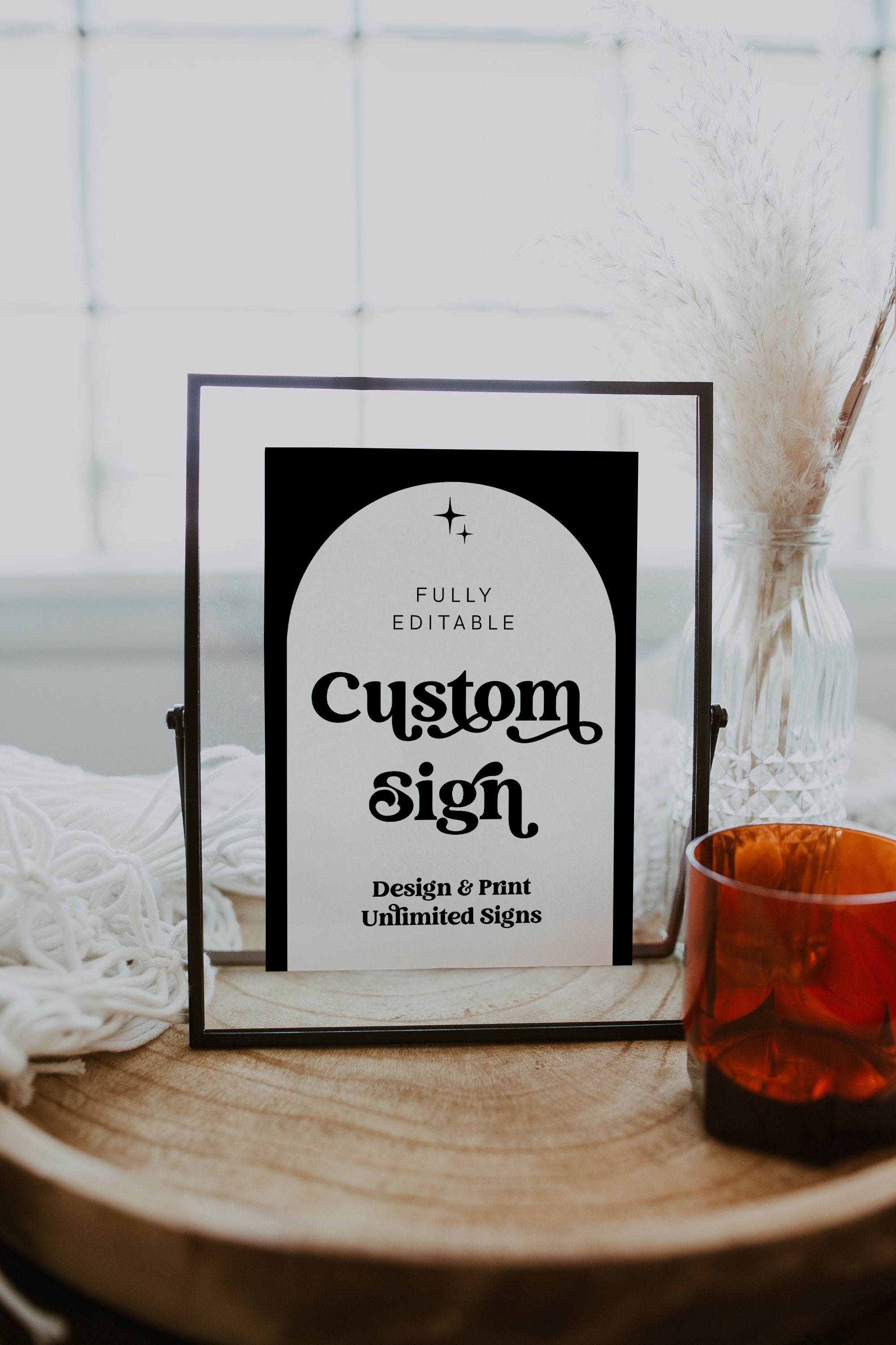 Retro Custom Sign Arch Bohemian Wedding Baby Shower Sign - Etsy