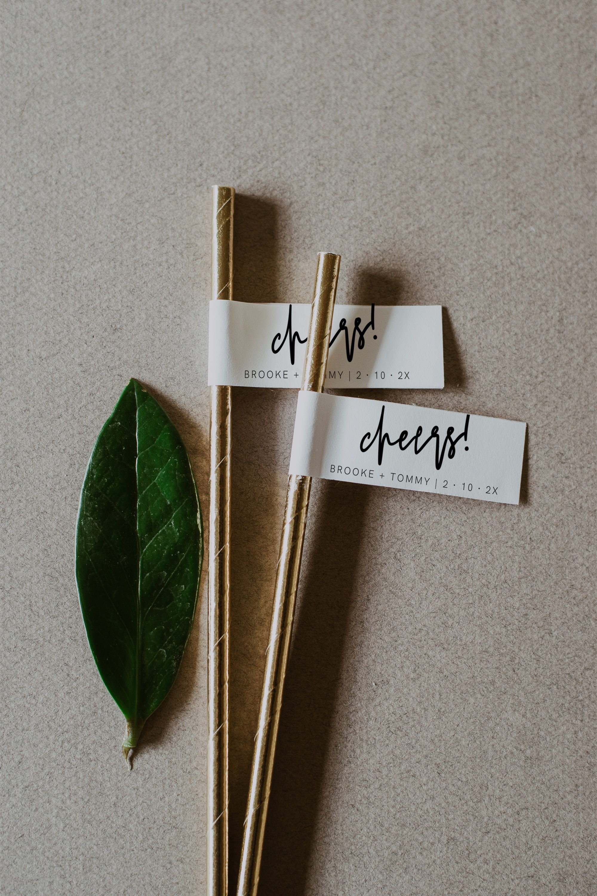 Minimalist Straw Tag Template Modern Wedding Mini Flag Tag - Etsy