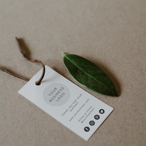 Small Business Tag, Minimalist Tag, Product Tag Template, Printable ...