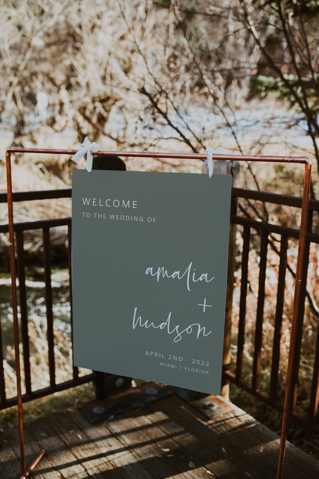 Boho Welcome Sign Template, Boho Wedding, Sage Green Terracota, Rust ...