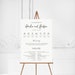 Wedding Program Sign Template Modern Wedding Wedding - Etsy